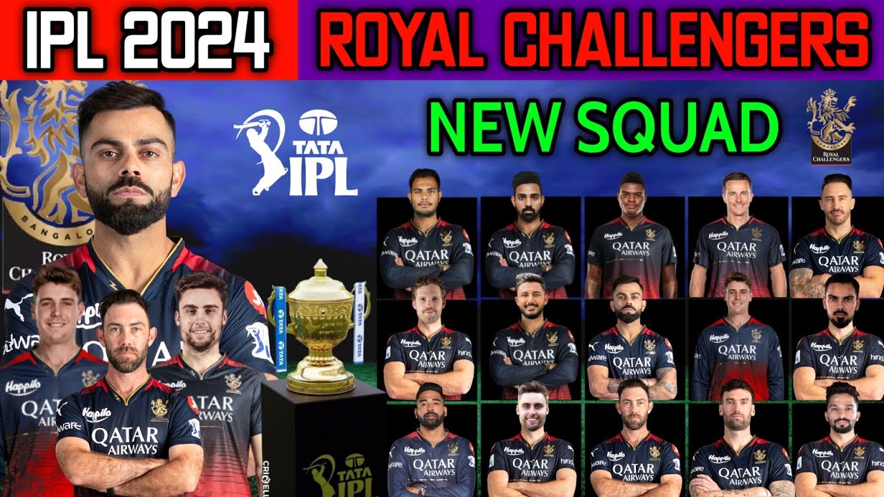 IPL 2024 | Royal Challengers Bangalore Full Squad | RCB Team Final ...