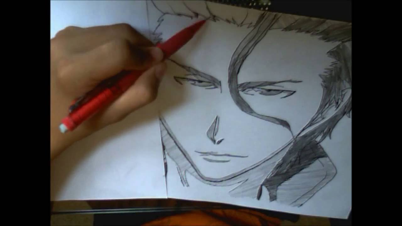 How to Draw Sosuke Aizen- 藍染 惣右介- ブリーチ- BLEACH - YouTube