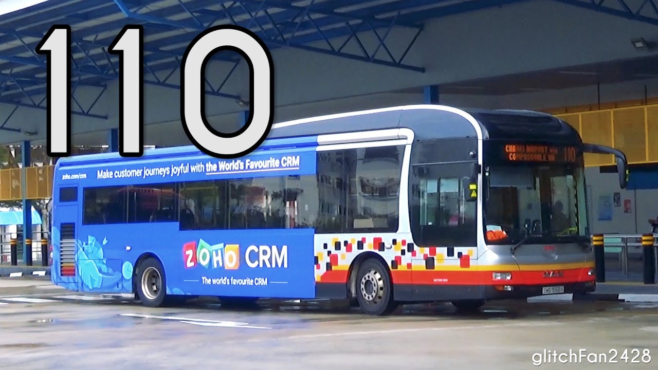 [SMRT] SMB1568H on Service 110 - MAN NL323F A22 Gemilang - YouTube