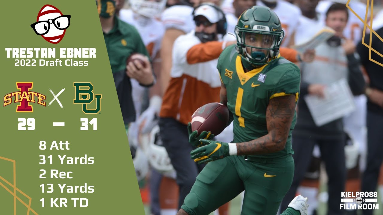 Trestan Ebner (Baylor RB) vs Iowa State (2021) - YouTube