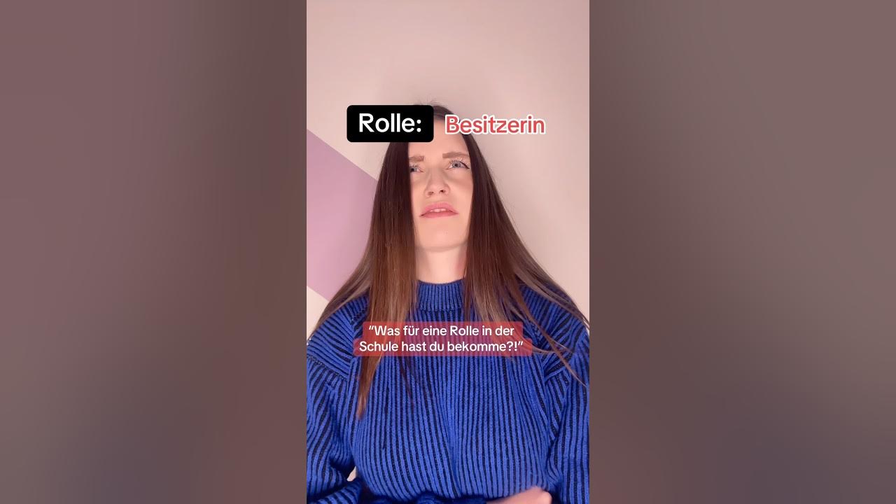 Part 2 ️ #pov : Jeder bekommt eine Rolle in der Schule! #shorts #acting - YouTube