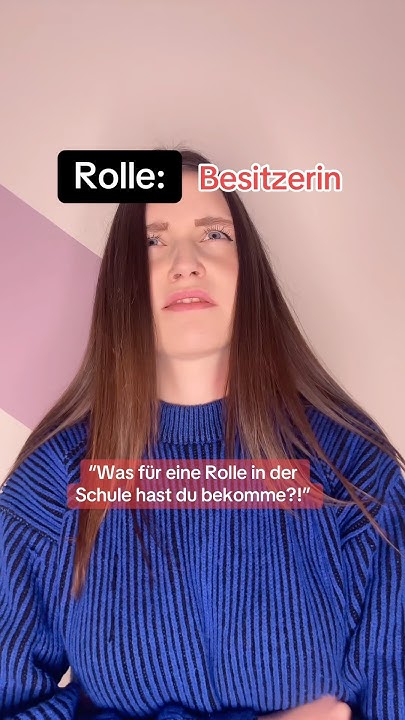 Part 2 ️ #pov : Jeder bekommt eine Rolle in der Schule! #shorts #acting - YouTube