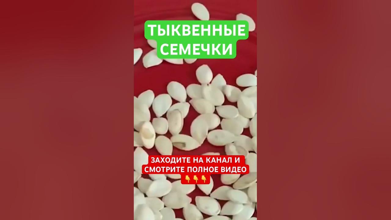 Польза тыквенных семечек Youtube