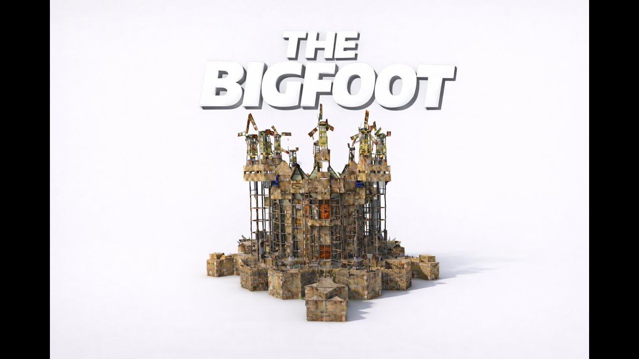 THE BIGFOOT • POWERFUL 2X3 • MOUNTAIN ROOF • 8-12 MAN CLAN BASE I RUST ...