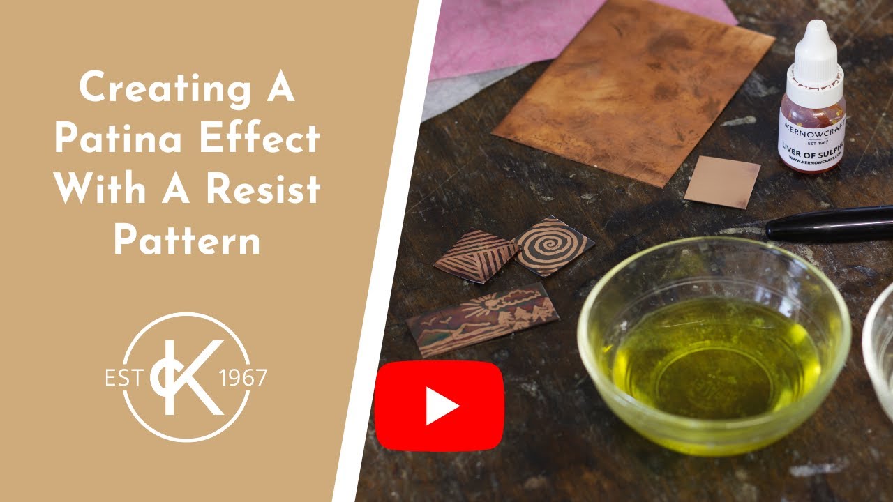 🤩 Creating A Patina Effect With A Resist Pattern - YouTube