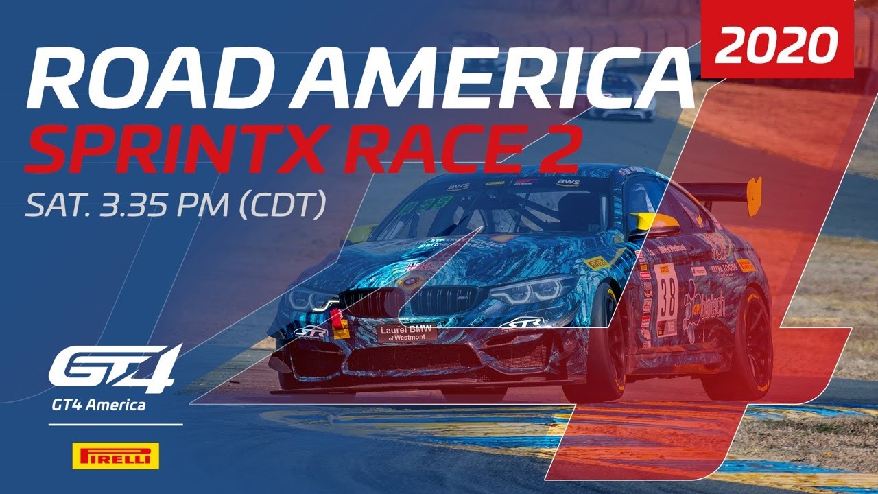 RACE 2 - GT4 SPRINTX - ROAD AMERICA 2020 - YouTube