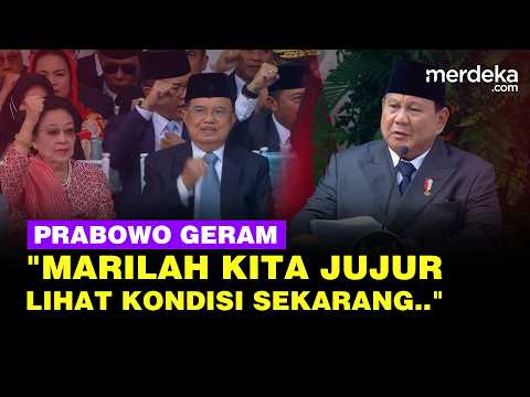 Prabowo Pidato Bikin Melek Pejabat: Marilah Kita Jujur Lihat Kenyataan