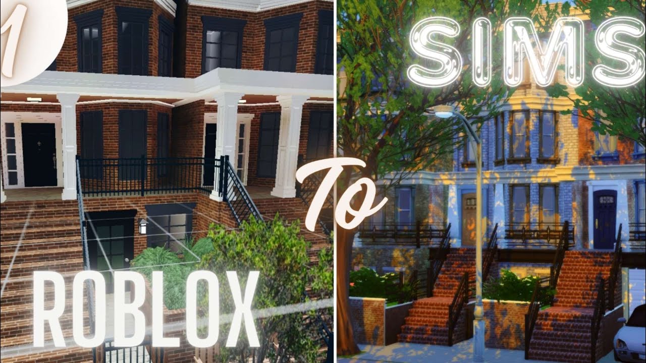 Sims to Roblox l Pt1 Exterior l Bloxburg speed build - YouTube