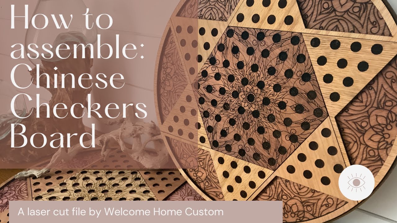 How to assemble your own laser cut Chinese Checkers board! - YouTube