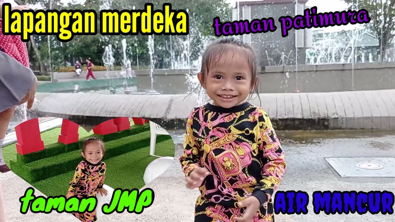 Bermain Air di Taman Pattimura Lapangan Merdeka Kota Ambon - YouTube