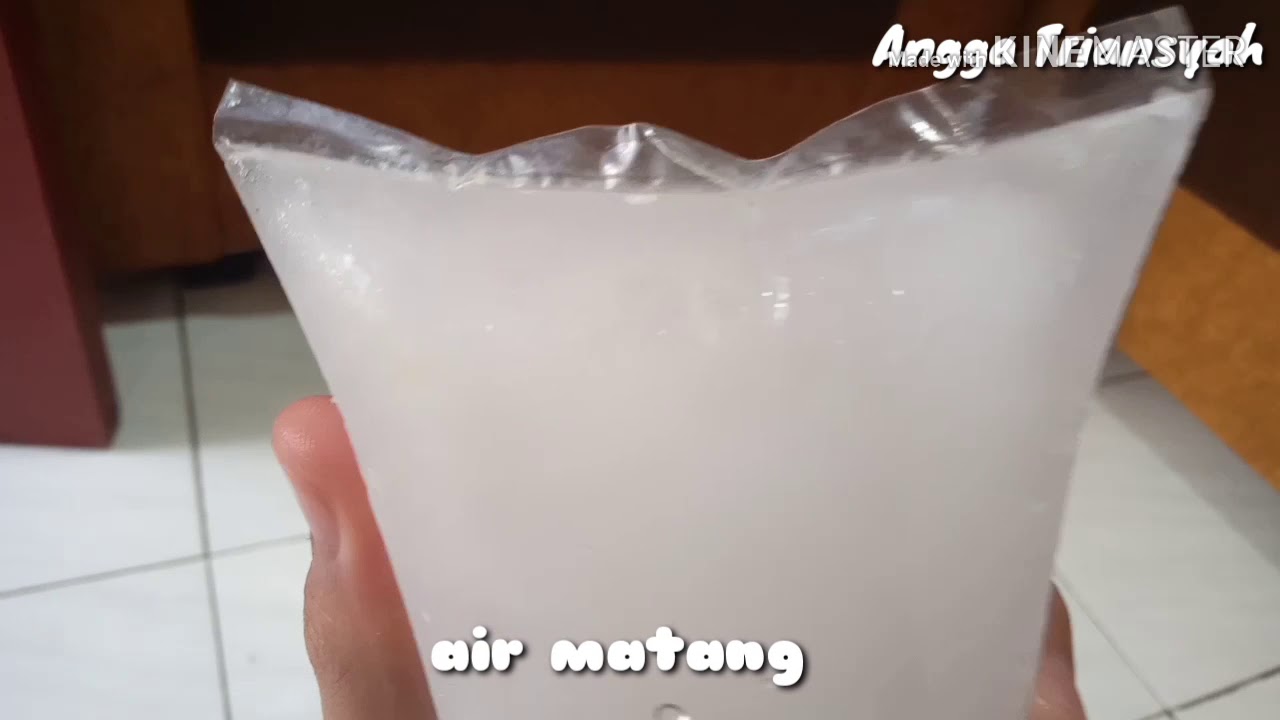perbedaan es batu air matang dan air mentah - YouTube