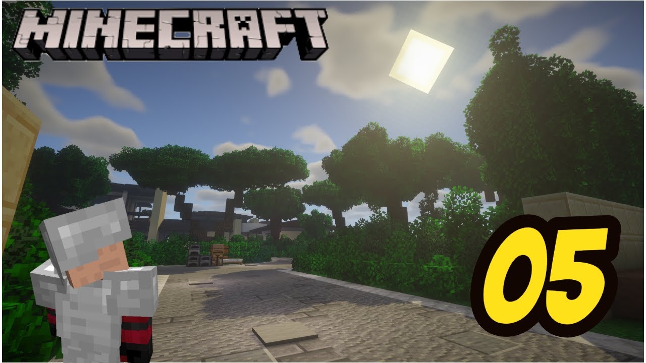 FRONT YARD - Minecraft Survival Lets Play - Ep 5 - YouTube