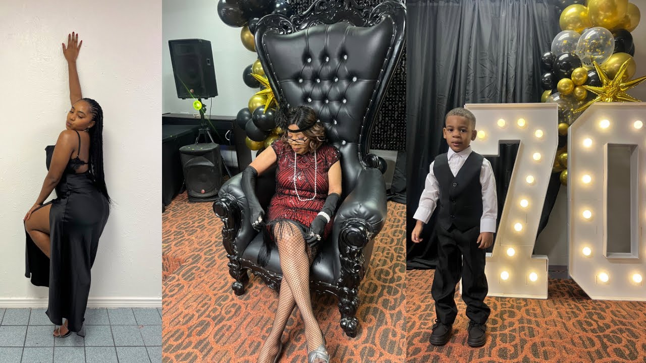 My GRANDMOTHER TURNED 70 | Great Gatsby Theme Party | KAZEE FAMILY ...