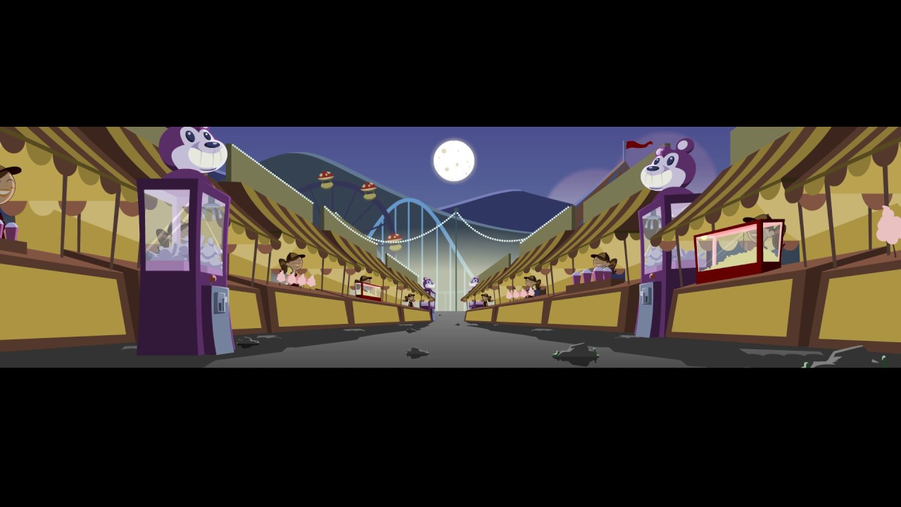 (amusement park) parque de diversiones- prueba de animación de fondo ...