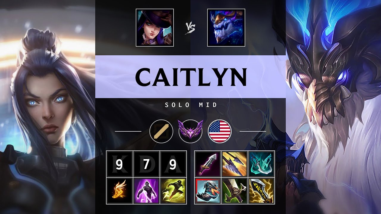 Caitlyn Mid vs Aurelion Sol - NA Master Patch 25.18 - YouTube
