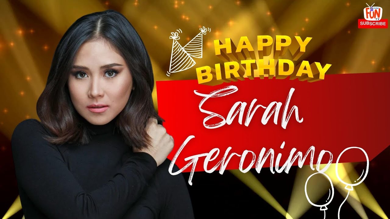 Happy Birthday Sarah Geronimo! (1-Minute Greetings and Amazing Trivia ...