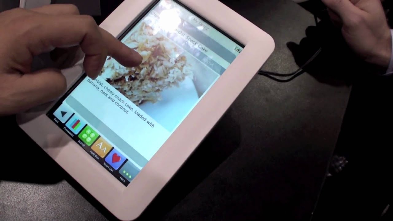 Key Ingredient Demy Digital Recipe ebook Reader at CES 2010 - YouTube