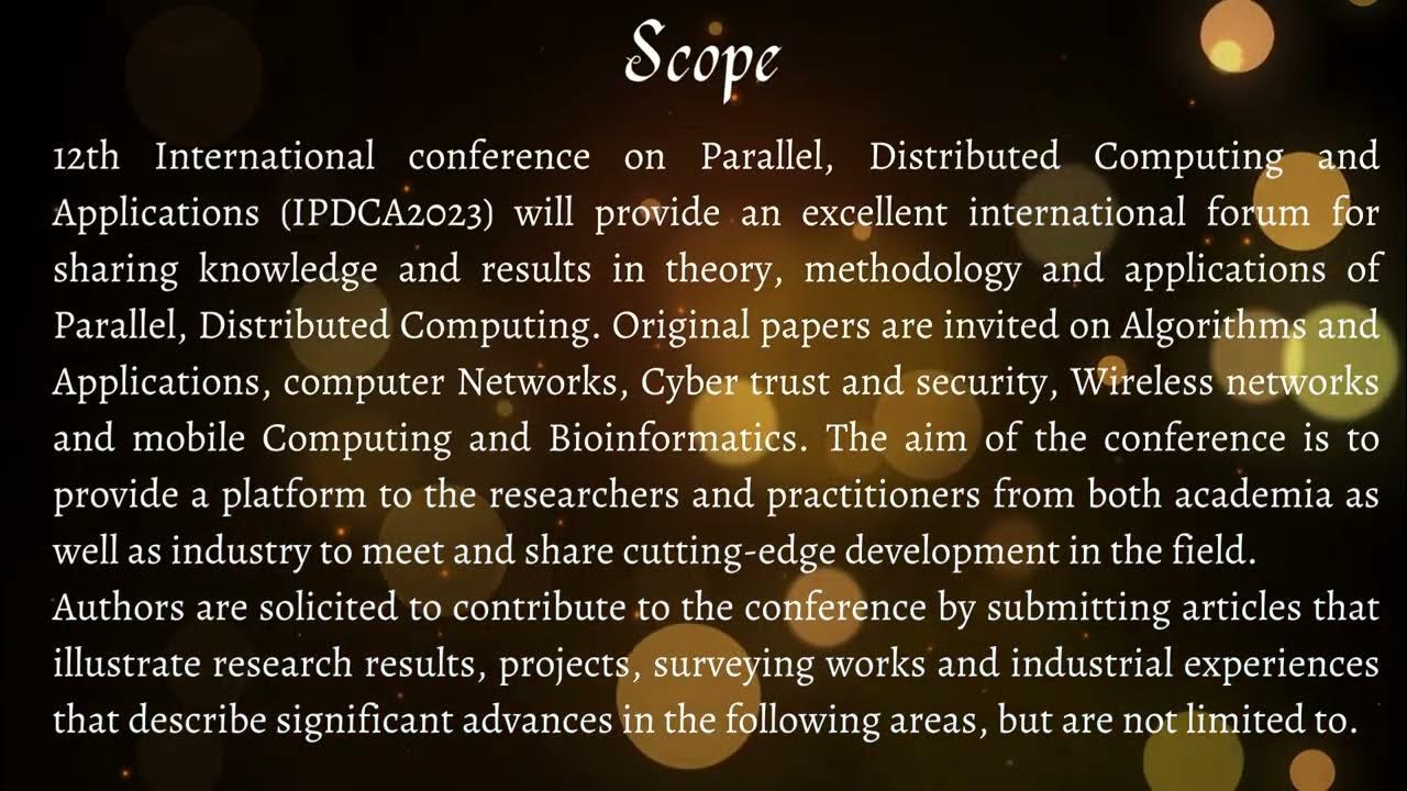 12th International conference on Parallel, Distributed Computing and ...