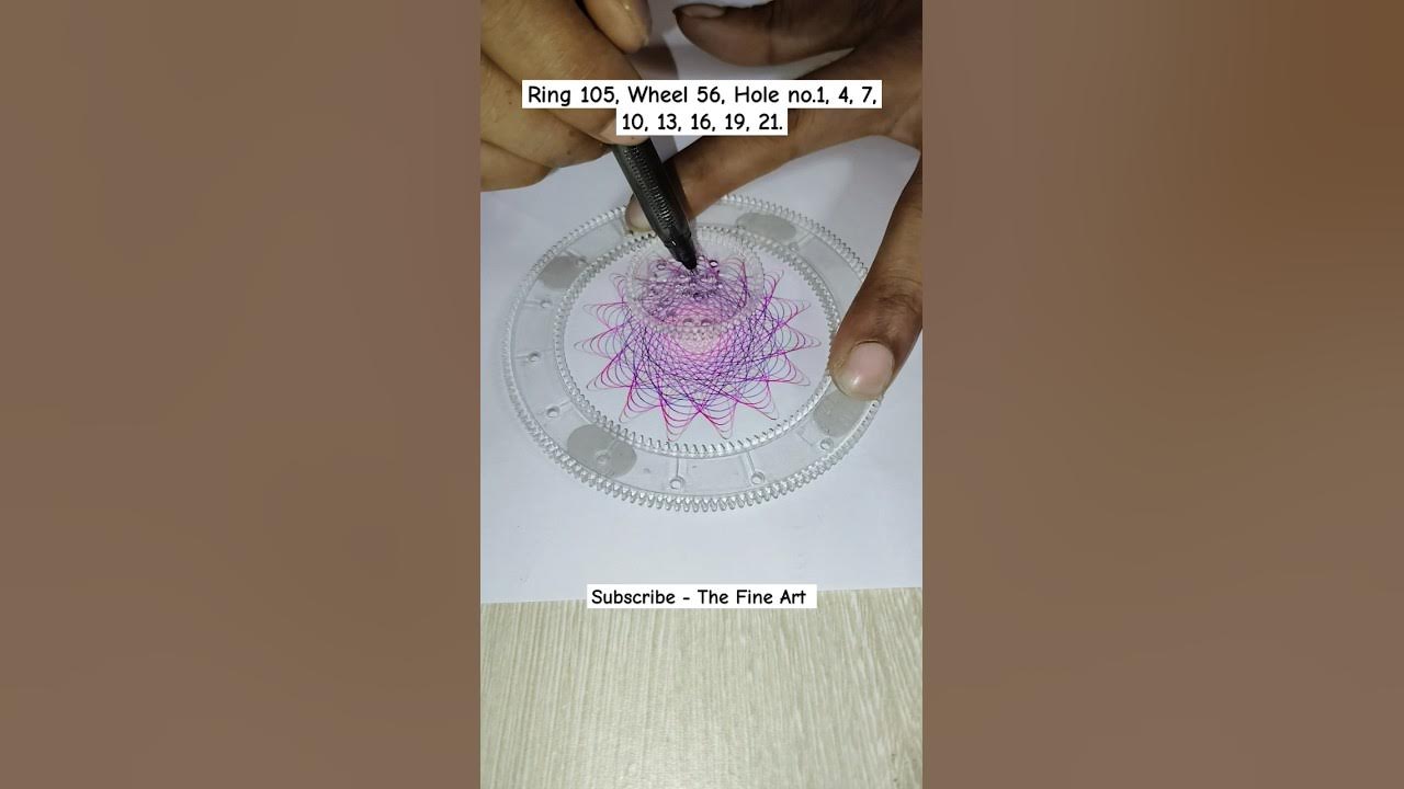 Easy spirograph design step by step || spirograph design tutorial #ytshort #spirograph #trending ...