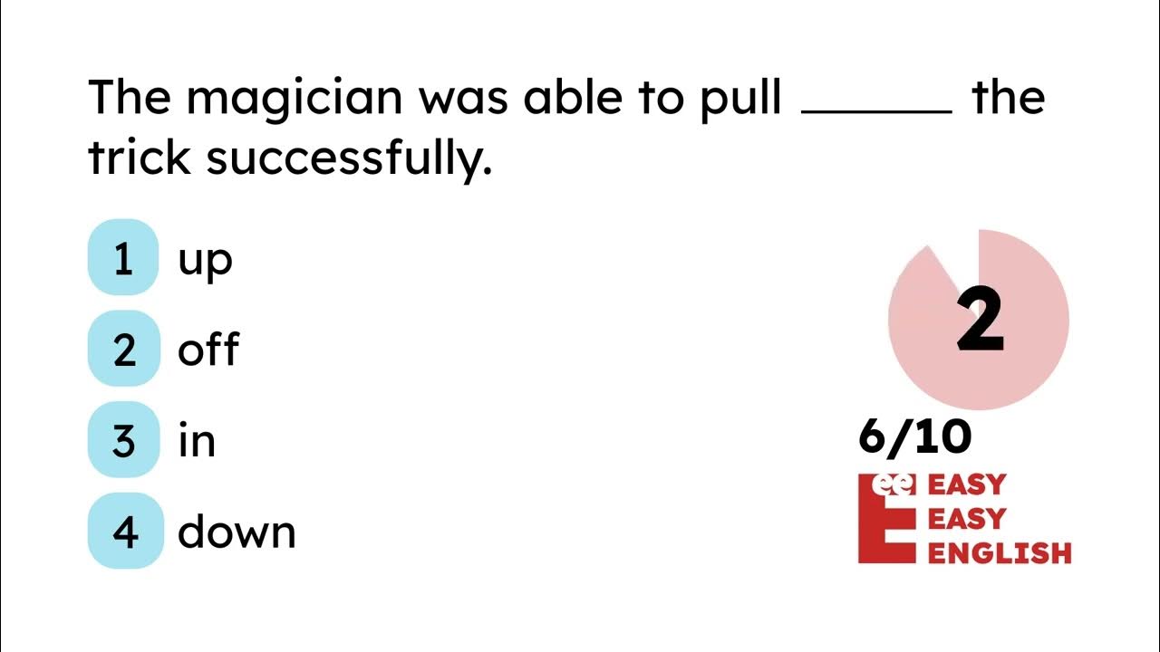 🔟 Phrasal Verbs with PULL quiz: pull through, pull away, pull back ...