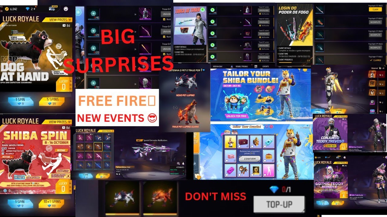 Free Fire Next Events | Big Surprises 🎉🎁 😍😍 #freefire #ff #new #event # ...