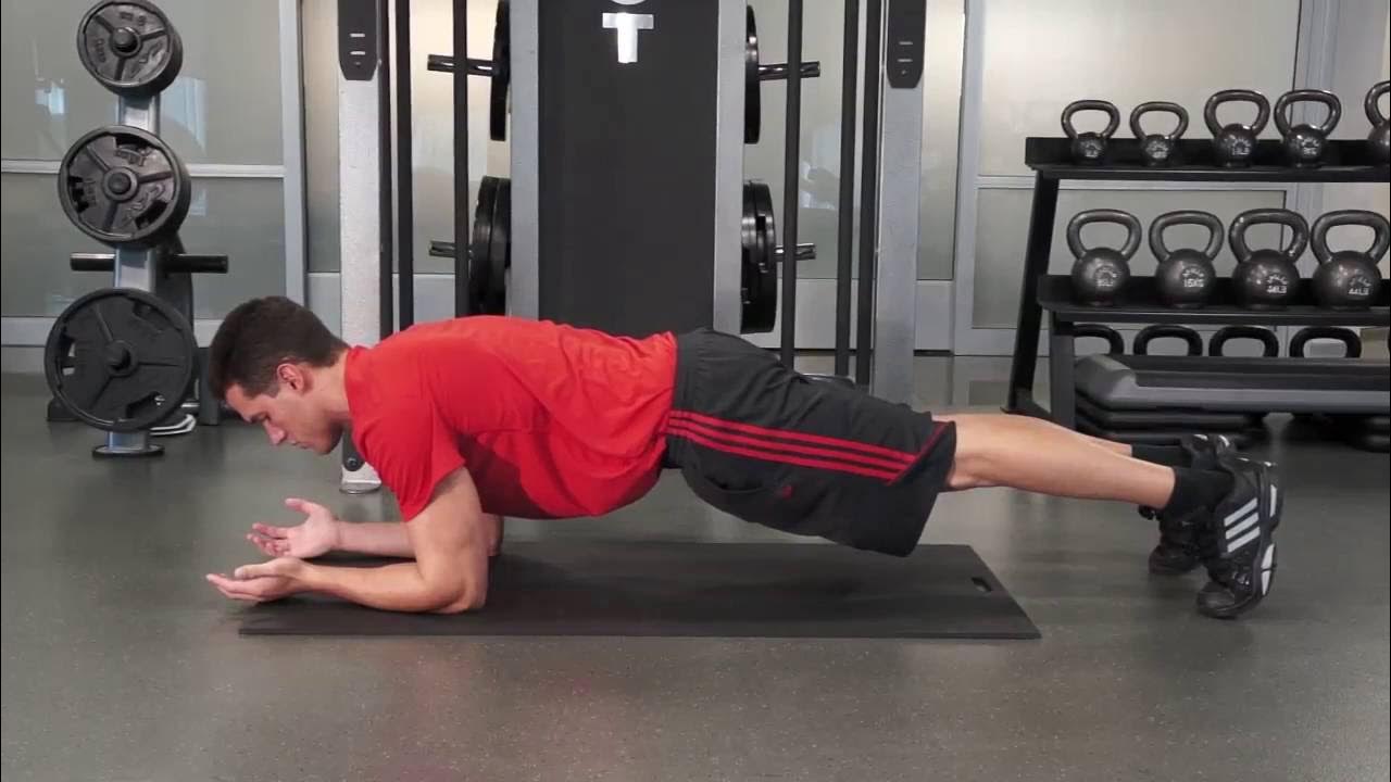Scapular PushUps in Plank Position - YouTube