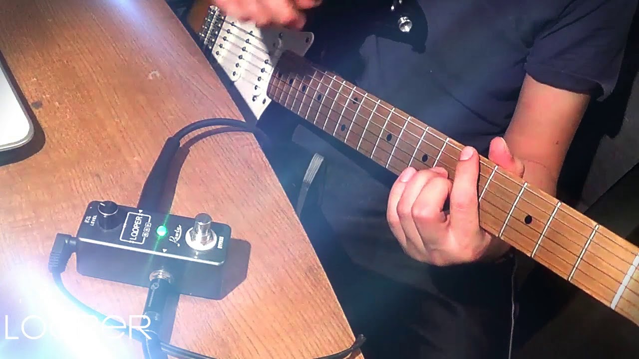 Pedal Mini Looper Rowin - Test - YouTube