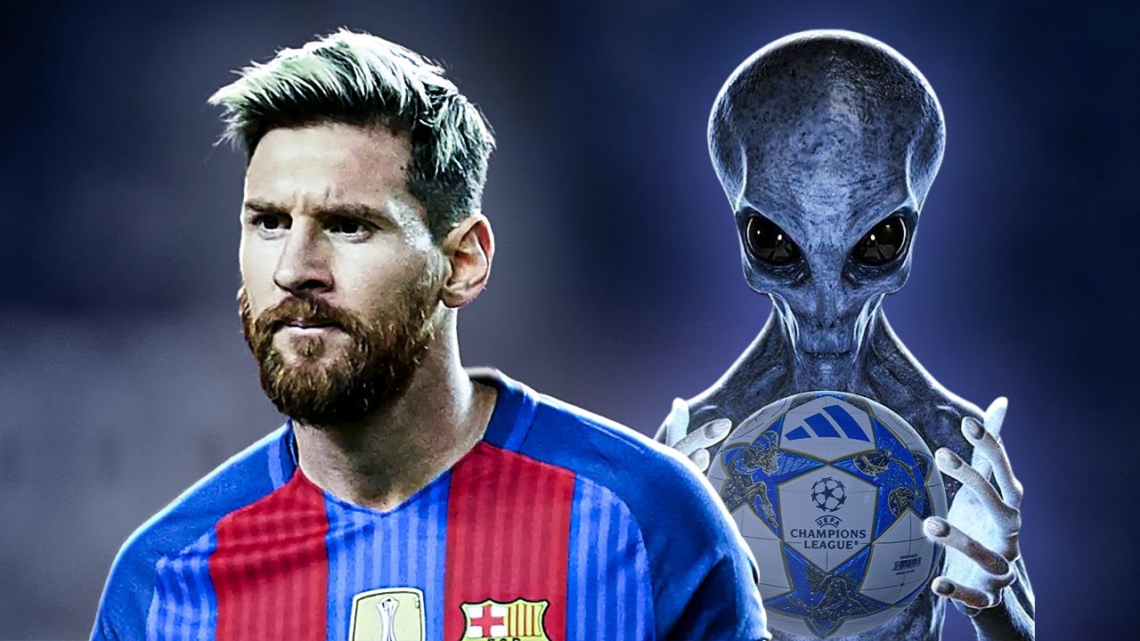 Lionel Messi Alien Moments - YouTube