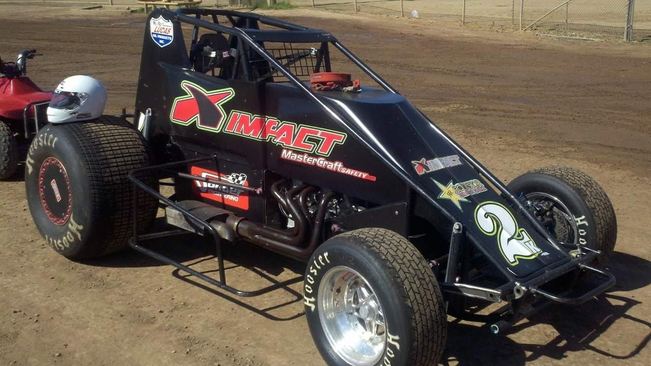 USAC 360 Sprint Car Test Drive at Ventura Speedway GoPro HD - YouTube