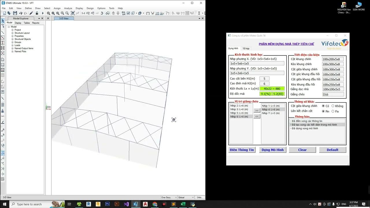 Python cho dân Xây Dựng, phần mềm dựng và tính toán nhà xưởng tự động - YouTube