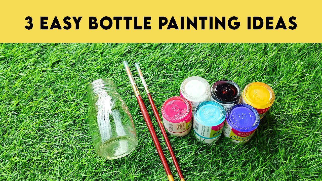 3 Easy Bottle Painting Ideas - Recycled Art - Best Out Of Waste - YouTube