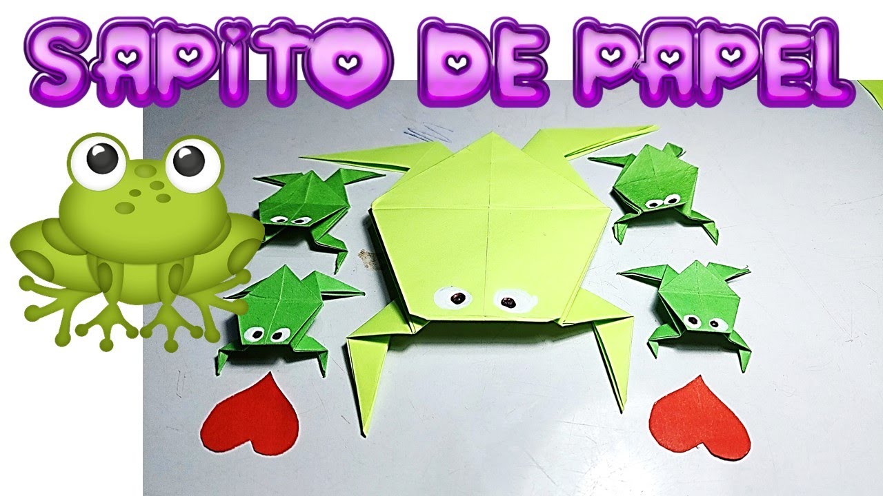 ORIGAMI | SAPITO DE PAPEL | SUPER FÁCIL - YouTube