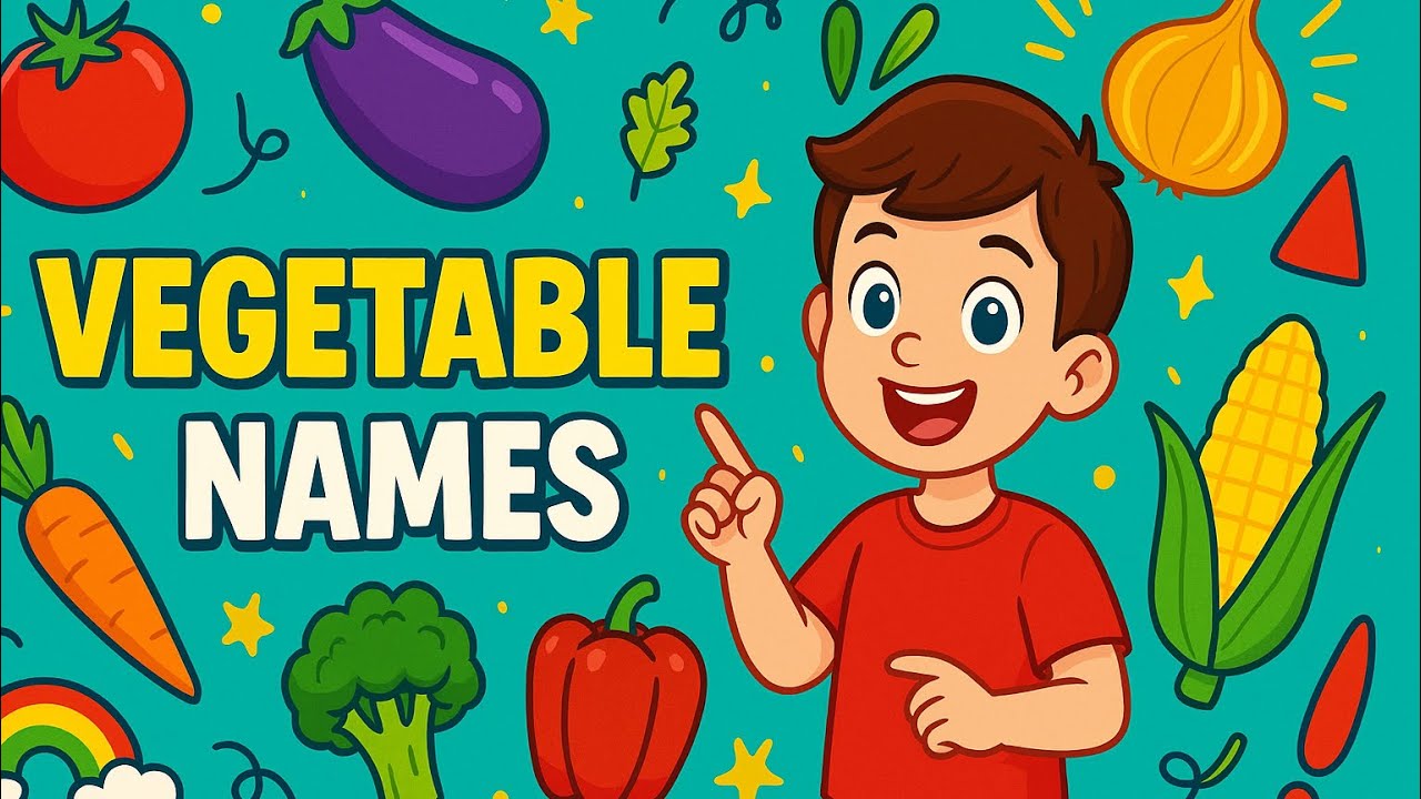 Learn Vegetable Names for Kids | best Learning Video for Toddlers - YouTube