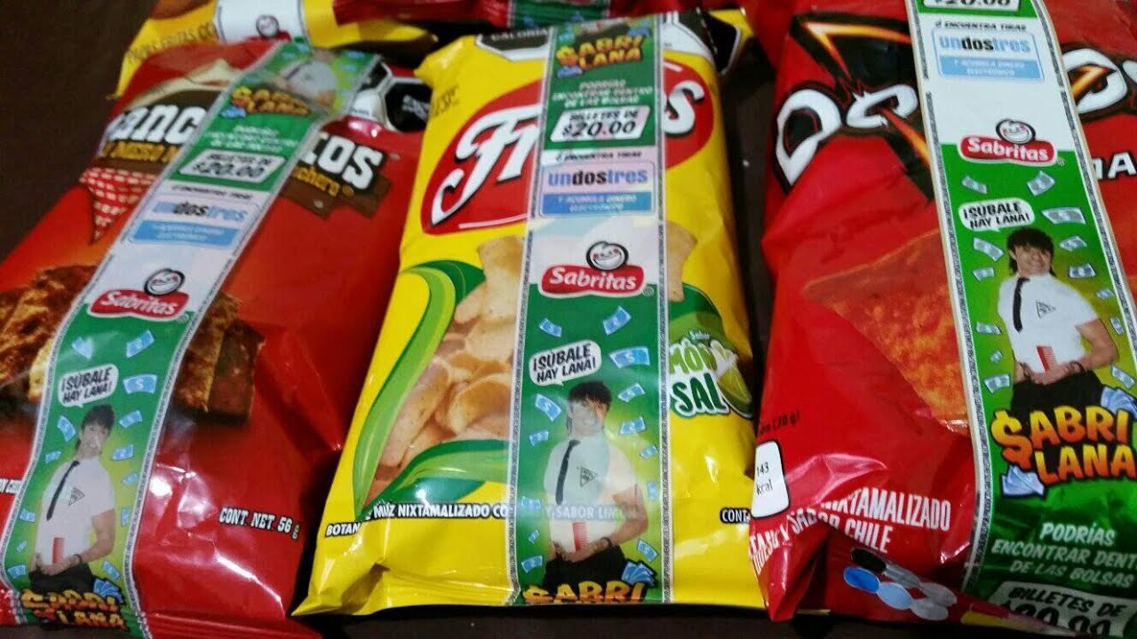 Abriendo 6 Bolsas De Sabritas SabriLana Con El Vitor (Septiembre ...
