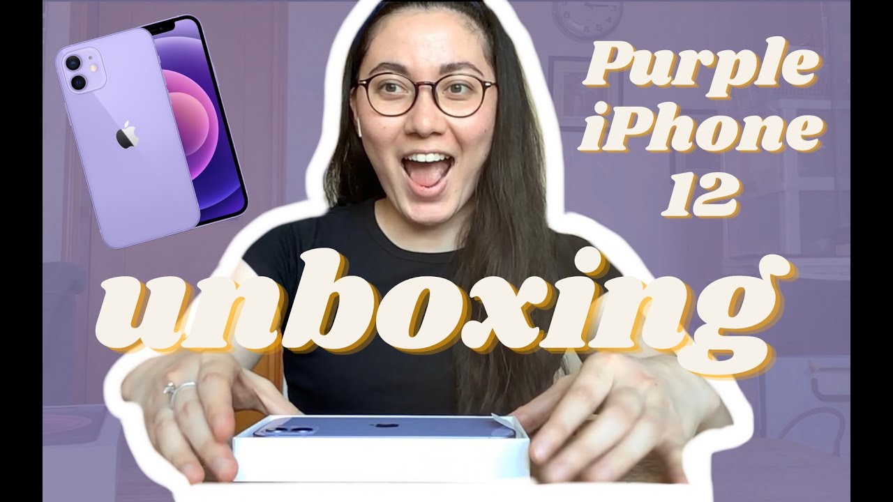 UNBOXING THE NEW PURPLE IPHONE 12 - YouTube