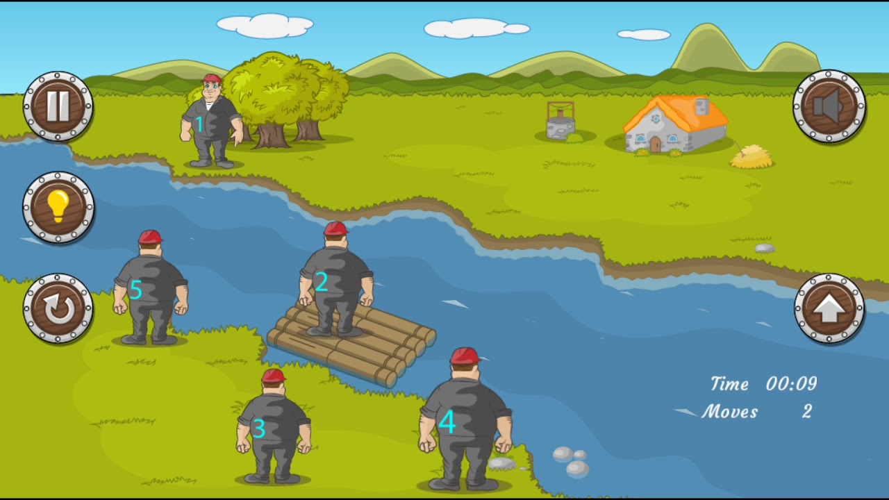 River Crossing Game | Level 4 IQ game (solved) - YouTube