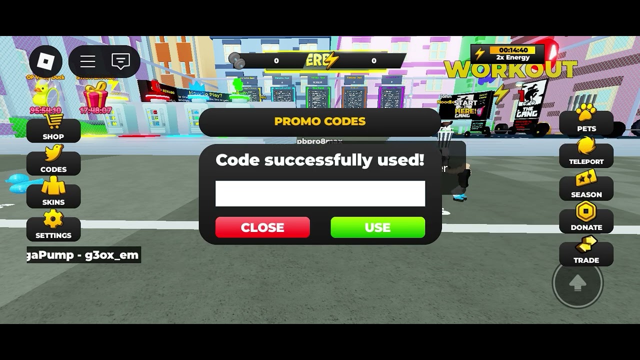 Today I show you all code in Roblox strong man simulator - YouTube
