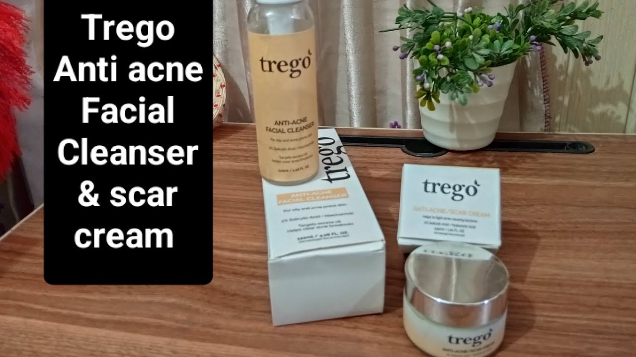 Trego Products Review/Anti Acne Facial Cleanser/Anti Acne Scar Cream ...