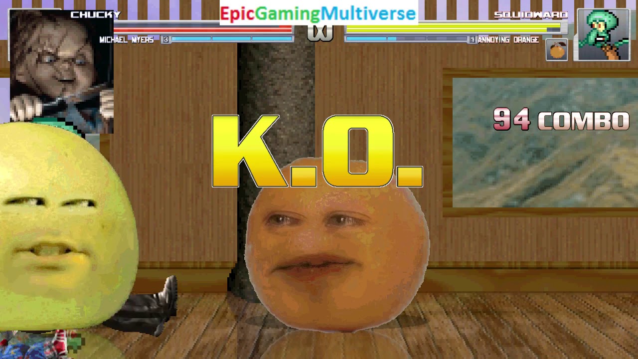 Annoying Orange And Squidward VS Michael Myers And Chucky The Killer ...