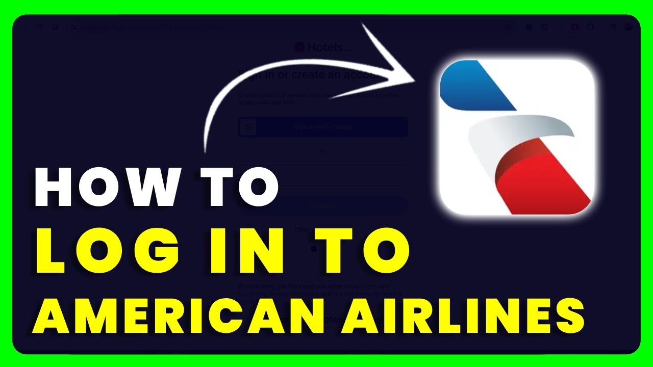 How to Login to American Airlines | How to Sign in to American Airlines ...