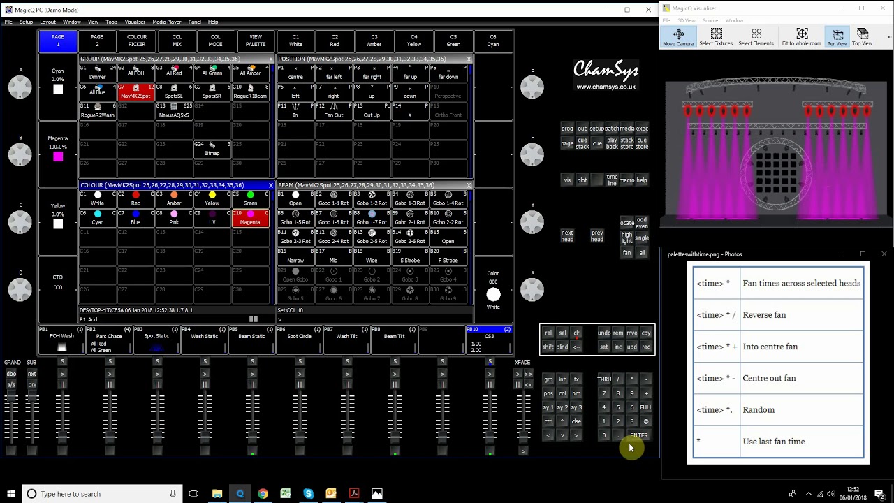 MagicQ Features - Times and Offset on palettes - YouTube