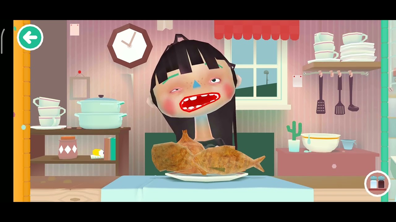 Toca kitchen 2 crunchy masala fish 🐟 android game play video kids - YouTube