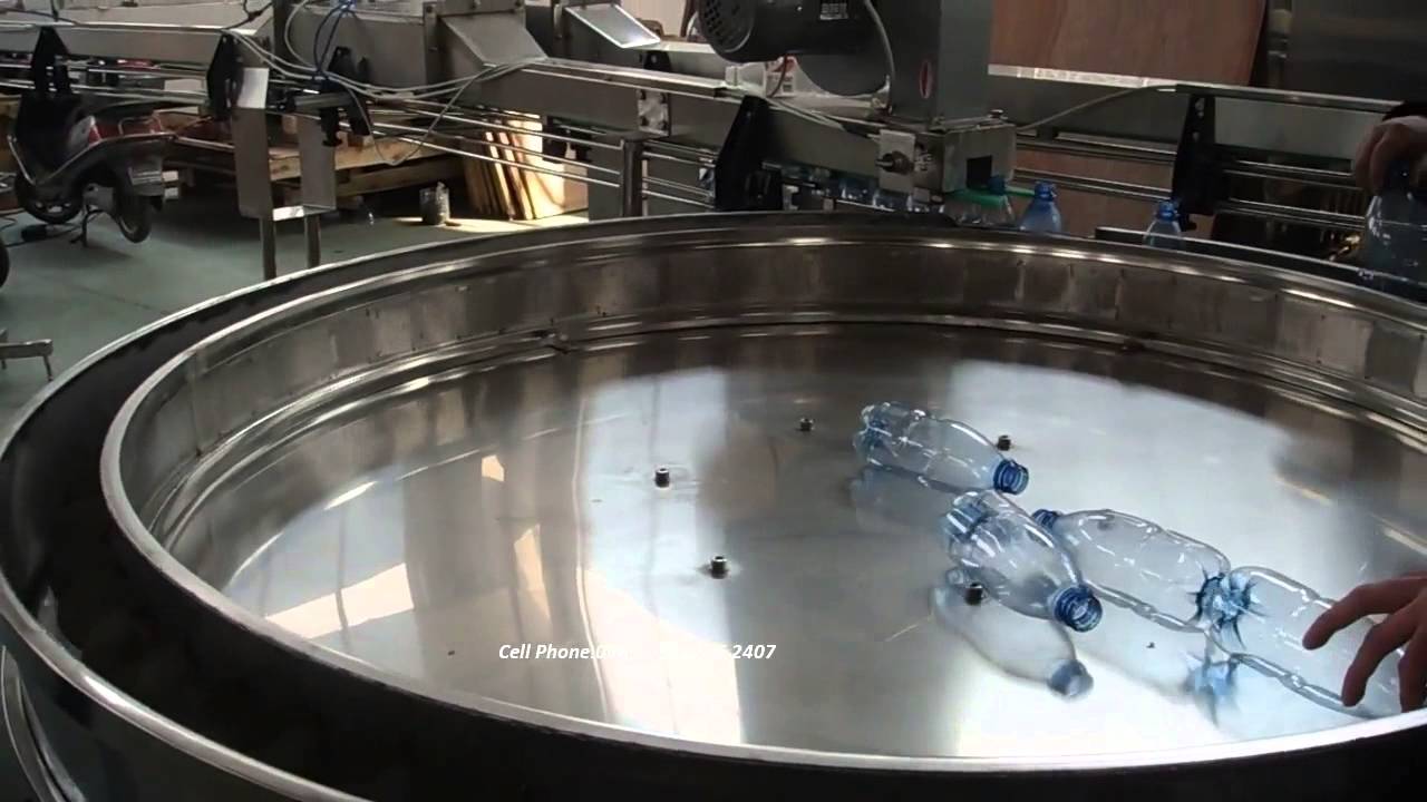Semi-Auto Bottle Unscrambler Machine - YouTube