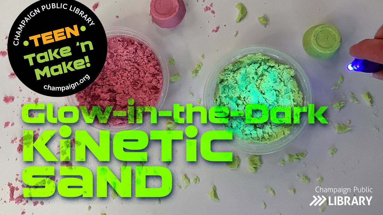 Glow-in-the-Dark Kinetic Sand | Fall Teen Take 'n Make - YouTube