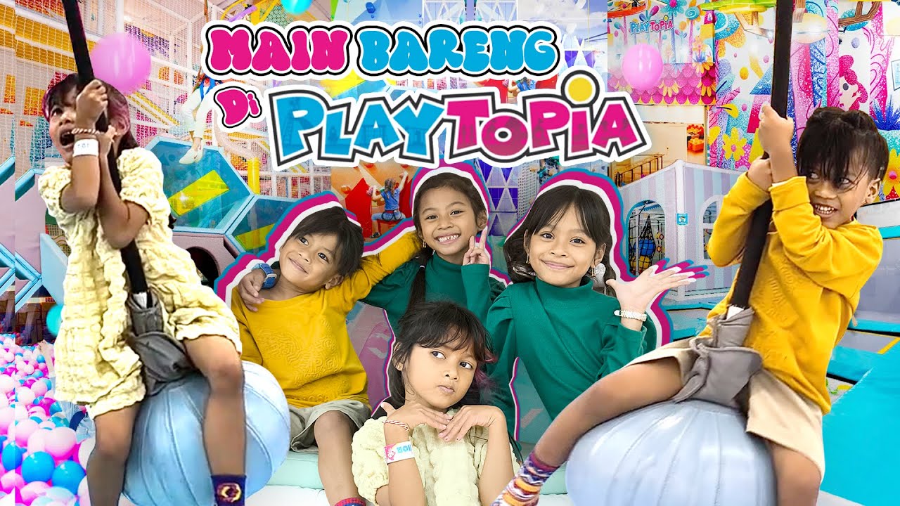PERTAMA KALI KHANZA KHENZI NAIK FLYING FOX DI PLAY TOPIA BARENG ALUNA ...