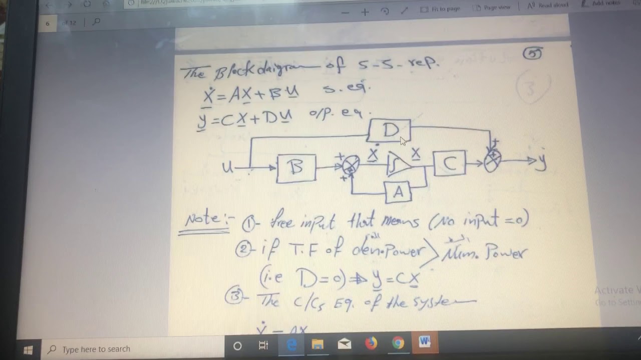 lec3 part 1 solution of state space equation - YouTube