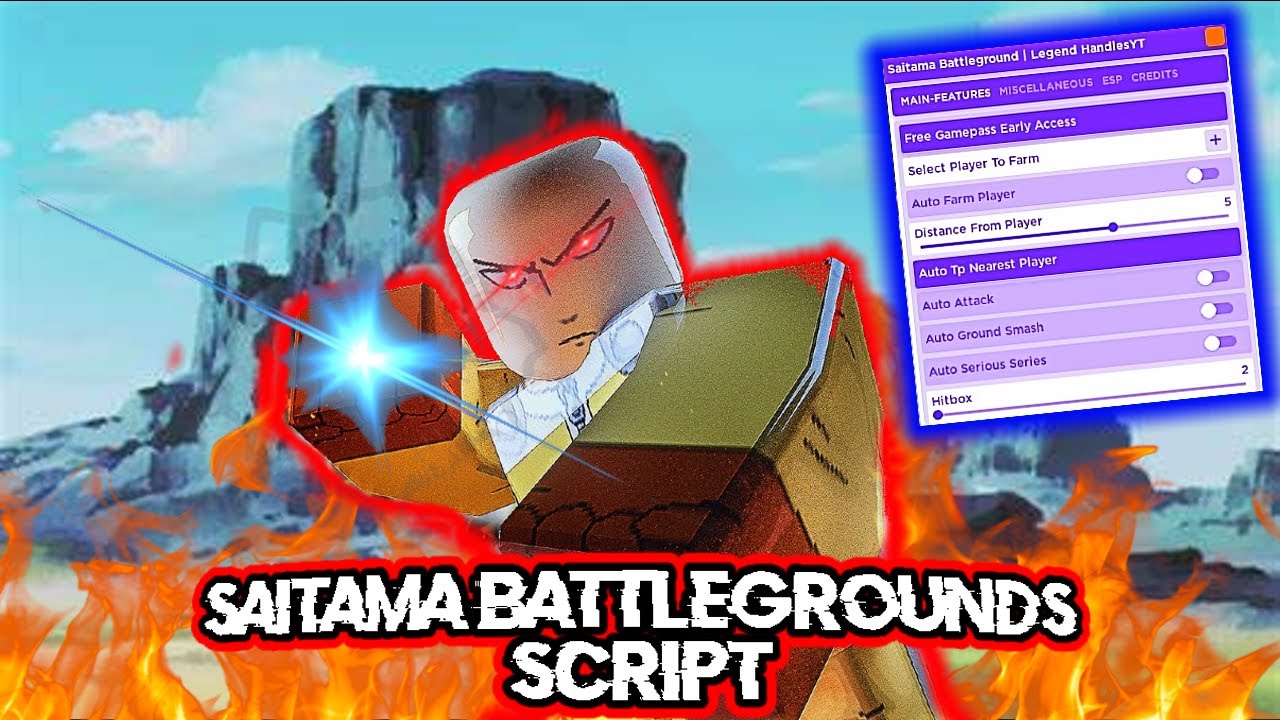 Best 👊 Saitama Battlegrounds Script Gui Auto Farm Auto Serious Mode Fly Pastebin 2023