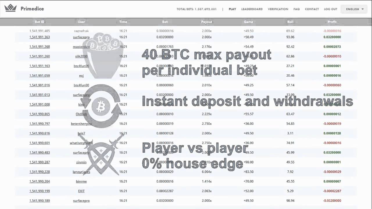 Primedice bitcoin gambling - YouTube