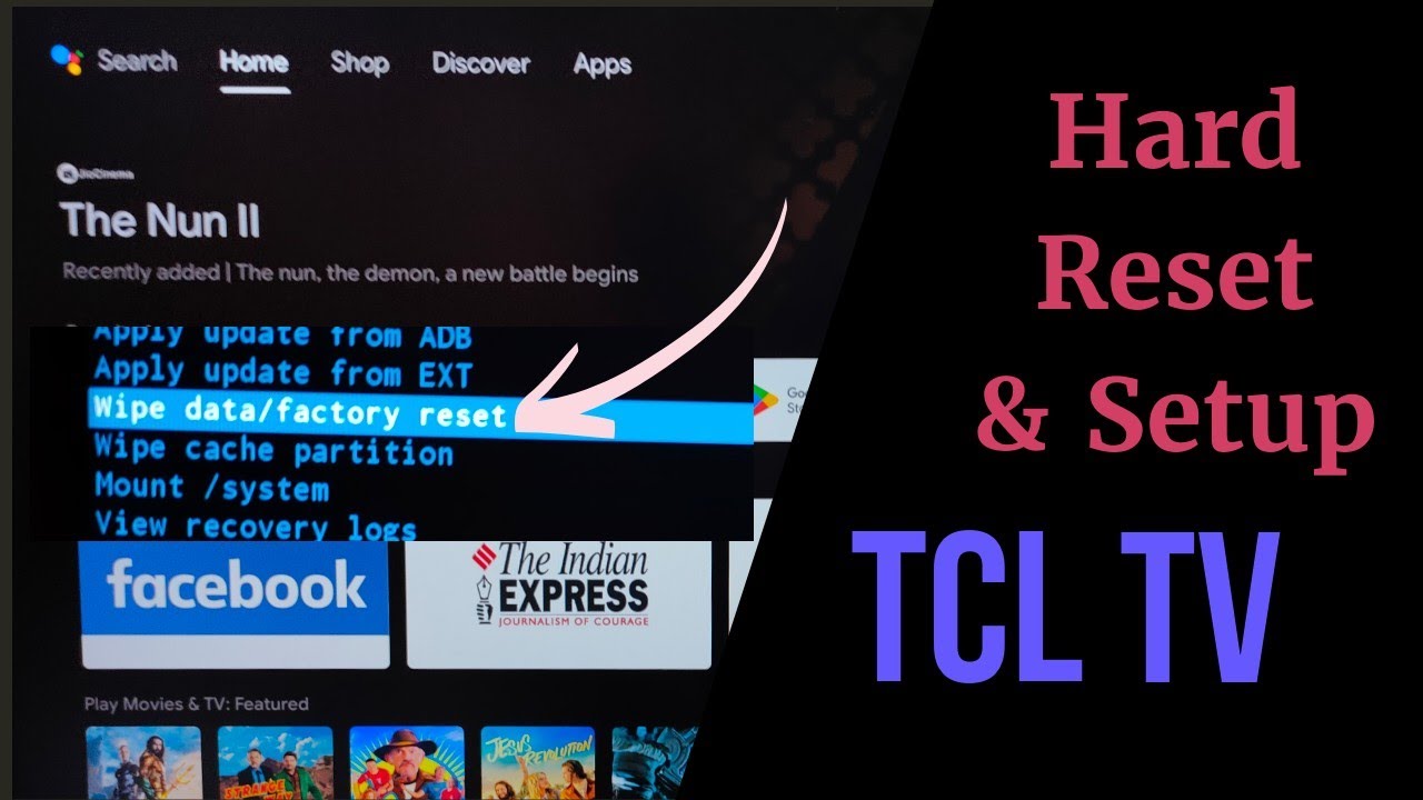 TCL TV : How to Hard Reset TCL Android TV and Setup the TV from ...
