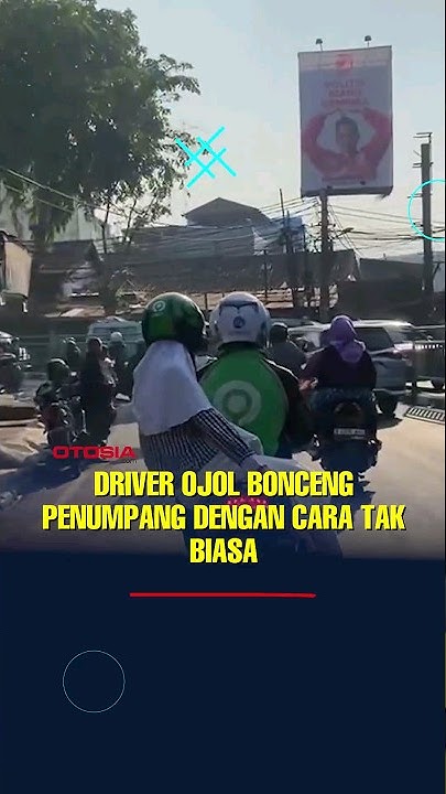 Driver Ojol Bonceng Penumpang Dengan Cara Tak Biasa shorts - YouTube